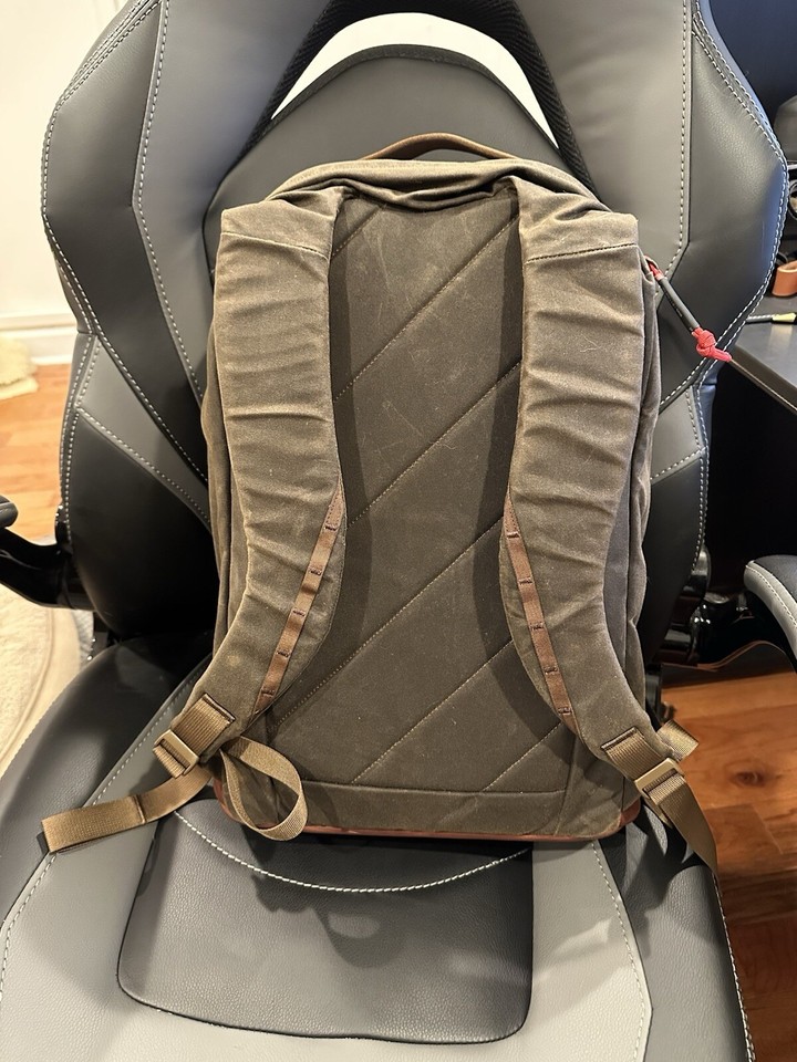 Evergoods Civic Bookbag 22l Waxed Tan Griffin II | eBay