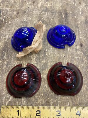 Vtg Glass Bullet Light Lens Harley Willys Auto Panhead Chopper Turn ...