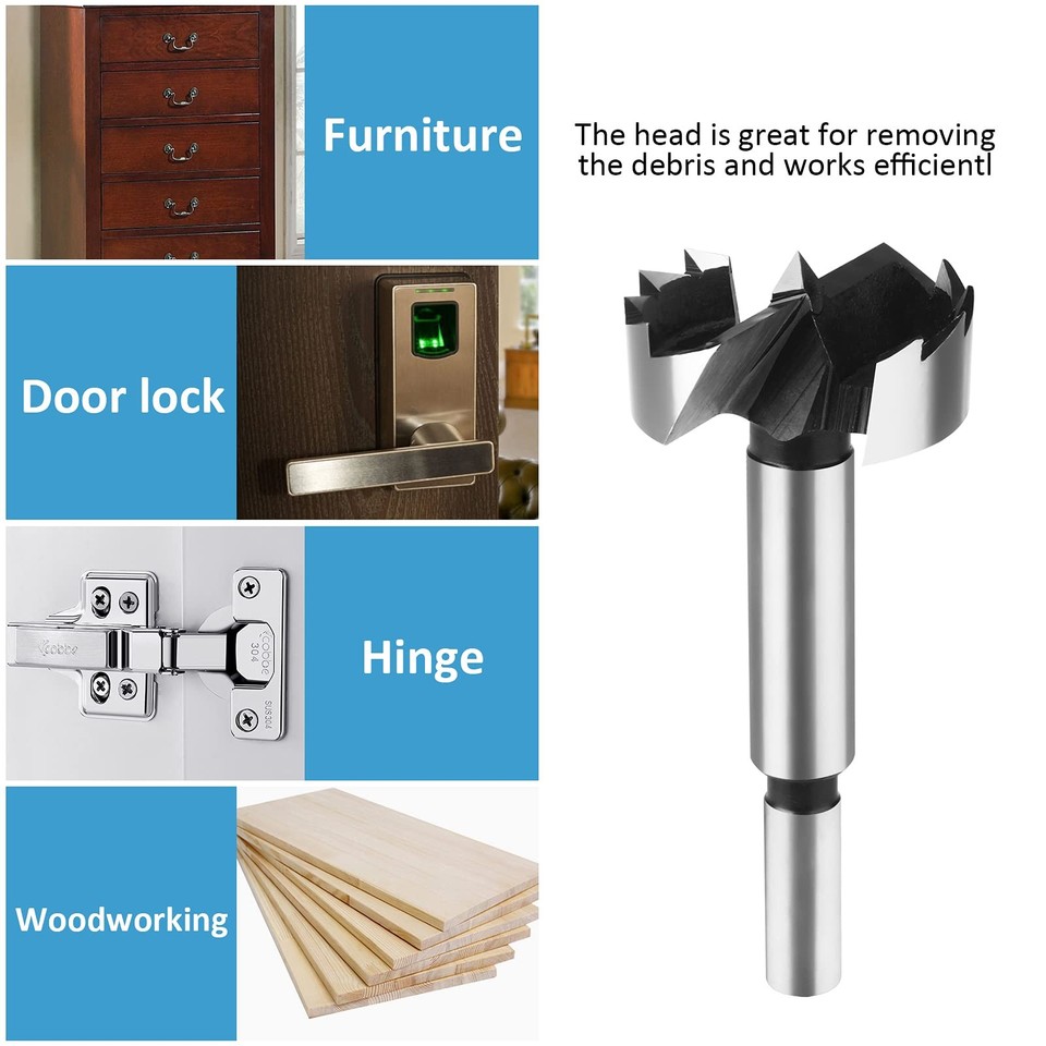 HPHOPE 10mm Forstner Bit, Forstner Drill Bit 10mm for Wood, Drill Bits ...