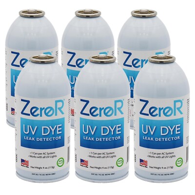 ZeroR® AC UV Dye Leak Detector R134_ R12_ R22_ - 6 Can | eBay