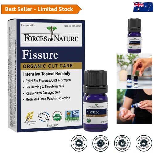 5ml Natural Fissure Control - Soothe Pain & Heal Tissue with Organic ...