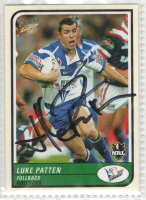 🔥 2005 TRADITION BASE SIGNED CARD LUKE PATTEN #15 🔥 | eBay Australia