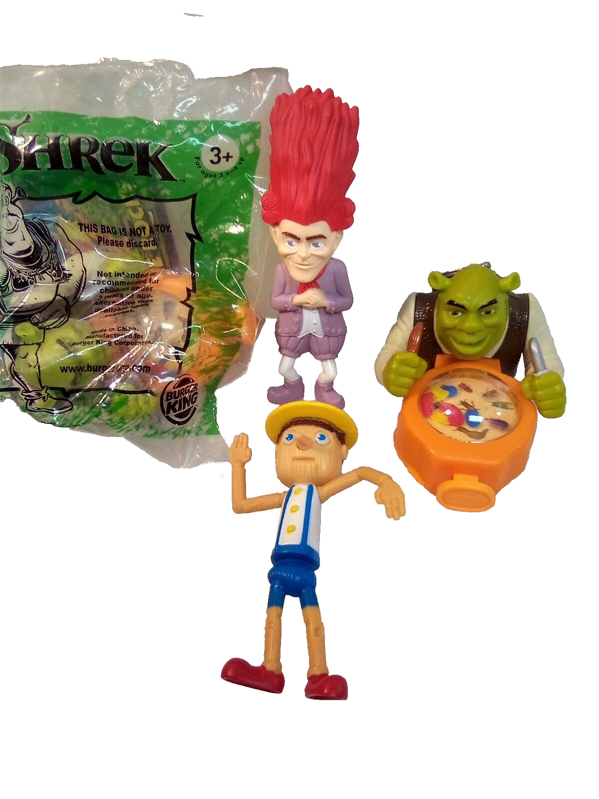 Shrek Burger King Toy mixed Lot Of Four Vintage | eBay
