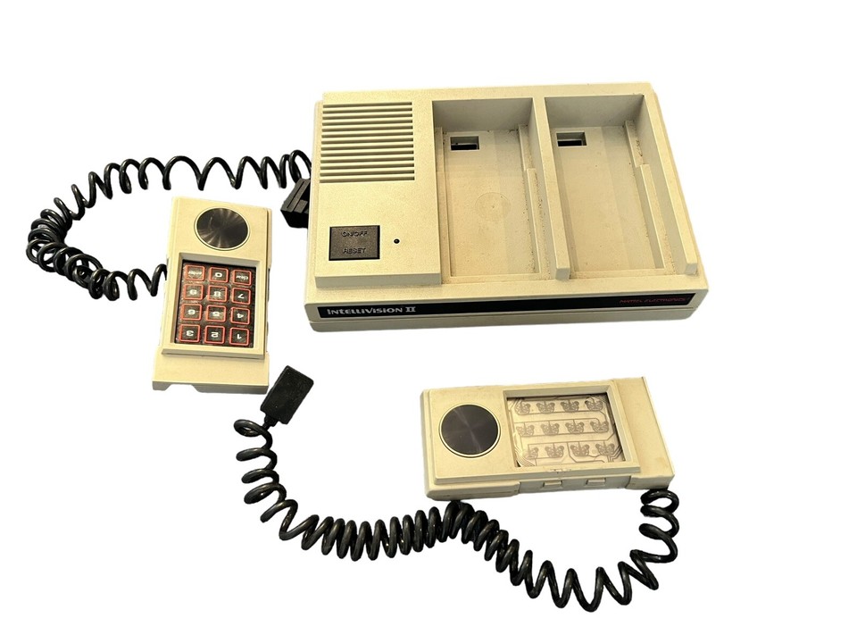 Mattel Intellivision II 2 Console System 5872 W/ Both Controllers ...