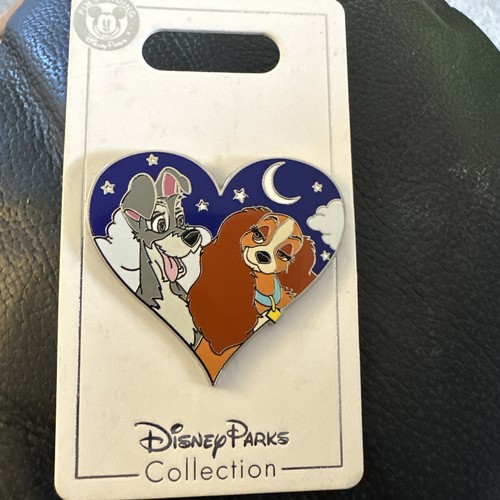 Disney Lady & The Tramp Heart-Shaped Enamel Pin | eBay