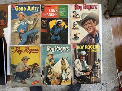 Dell Comics Golden Age Lot Lone Ranger Toy Roger’s and Silver Age | eBay
