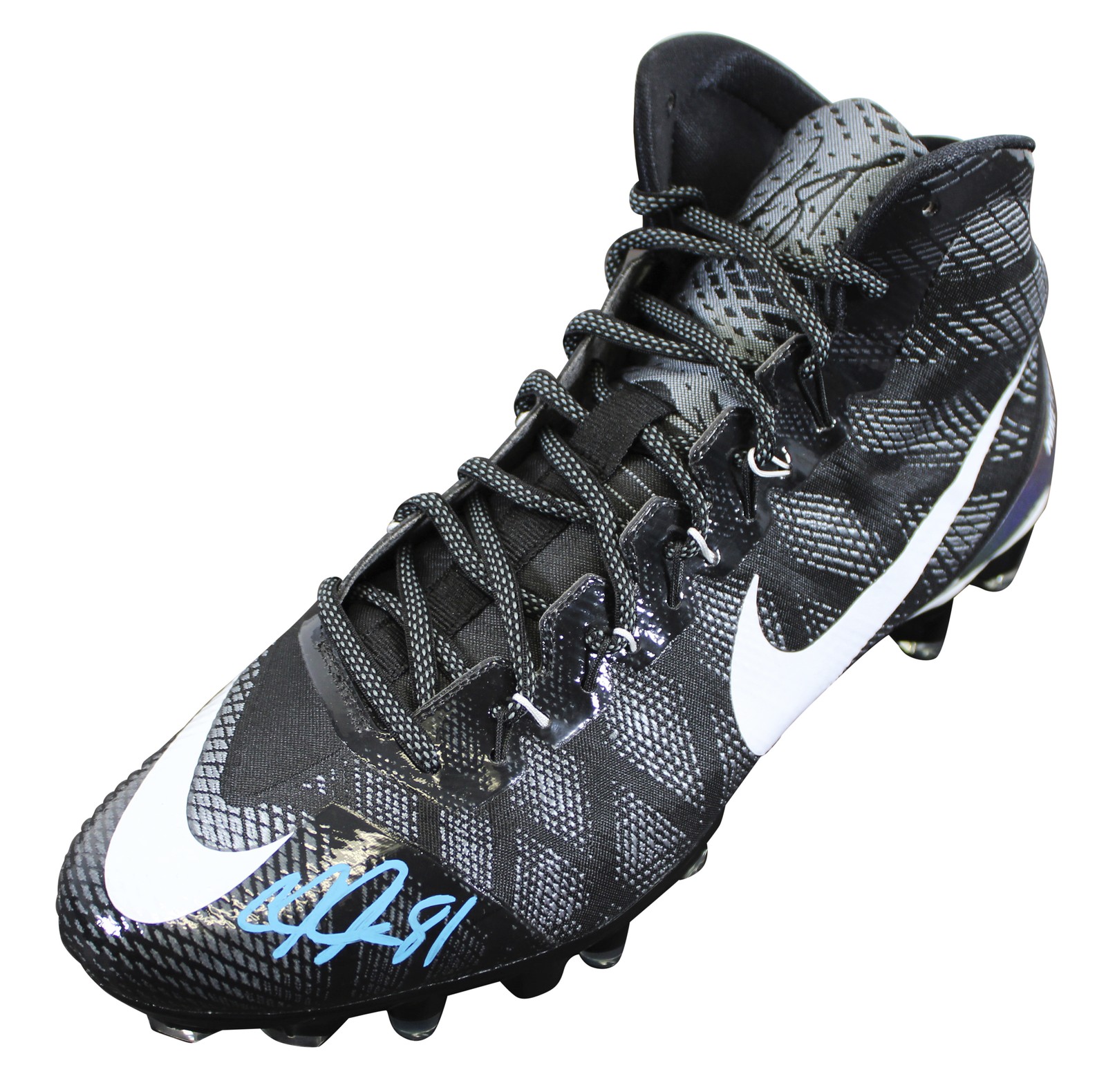 Lions Calvin Johnson Signed Signature Series Left Football Cleat BAS ...