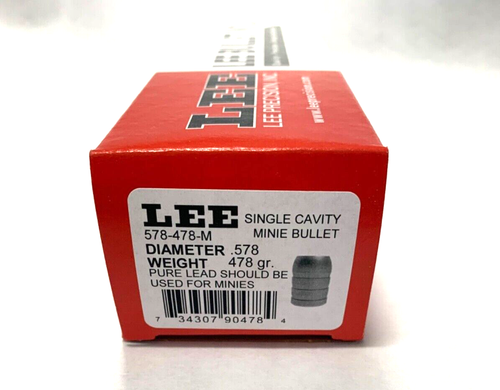 Lee 90478 1 Cav Improved Minie Ball Mold 578 Diameter, 478 Grain, 578 ...
