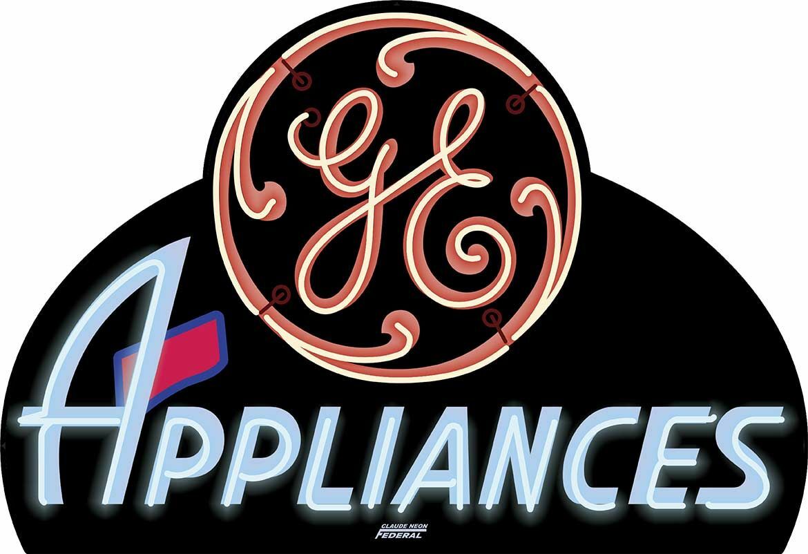GE Appliances Laser Cut Metal Sign (not neon-does not light) | eBay