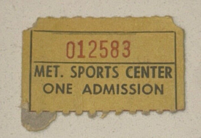 Minnesota Fillies Ticket Stub Basketball Game Met Sports Center GA 1978 ...
