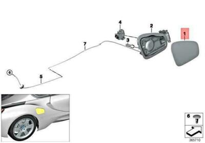 BMW I I8 I12 I15 COUPE ROADSTER FILL-IN FLAP PRIMED 51177372955 NO DUTY ...