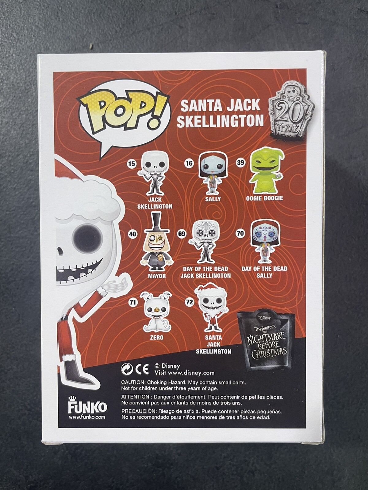 Funko POP! Nightmare Before Christmas Santa Jack Skellington #72 ...