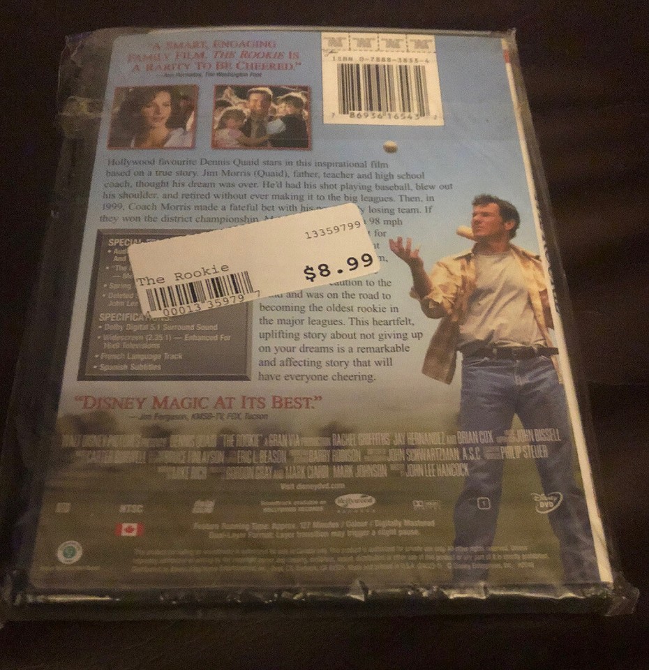 The Rookie (DVD, 2002, Widescreen) 786936165432| eBay