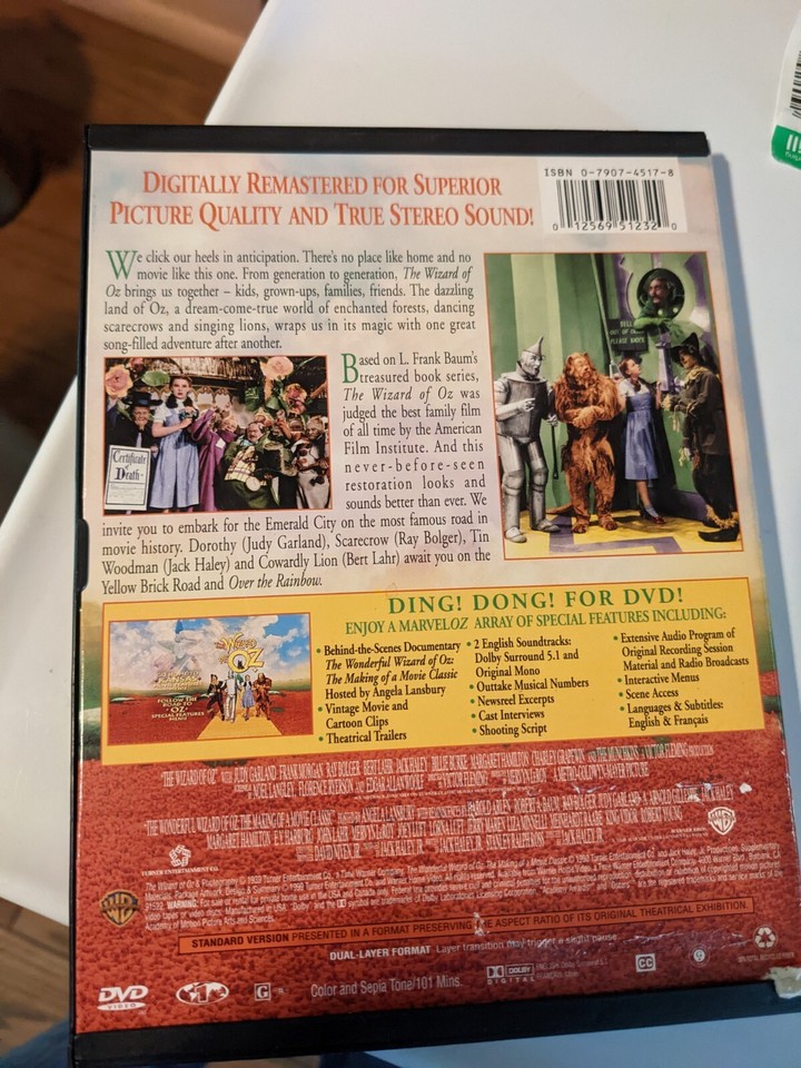 Munchkin signed wizard of oz dvd | eBay