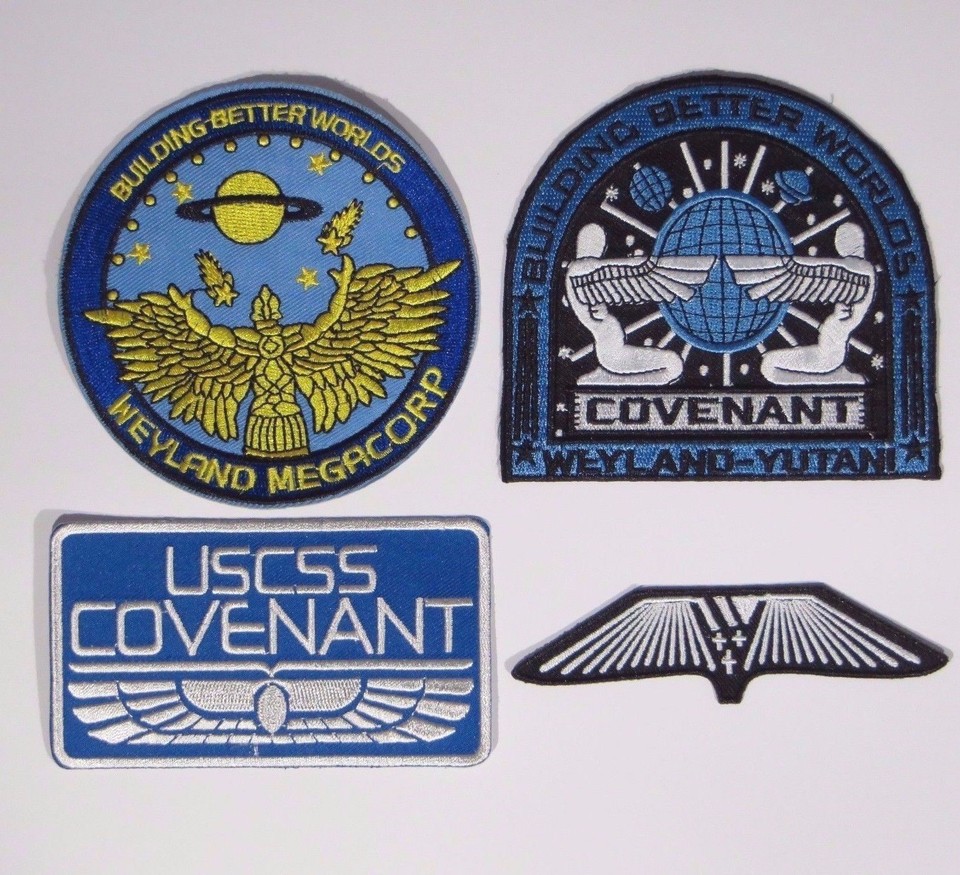 ALIEN MOVIE Covenant Weyland USCM Yutani Marines Nostromo EMBR. Patch ...