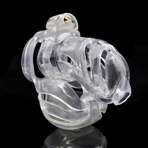 New Plastic Male Lock Chastity Anti off Device Chastity Cage Restraints ...