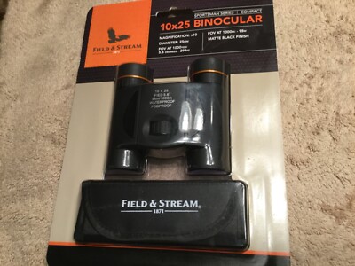New Field and Stream Sportsman Series Compact Binoculars 10 x 25 w Free ...