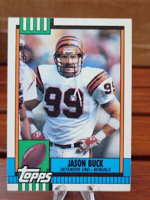 1990 Topps Football Jason Buck - Cincinnati Bengals - Card #269 - NFL ...