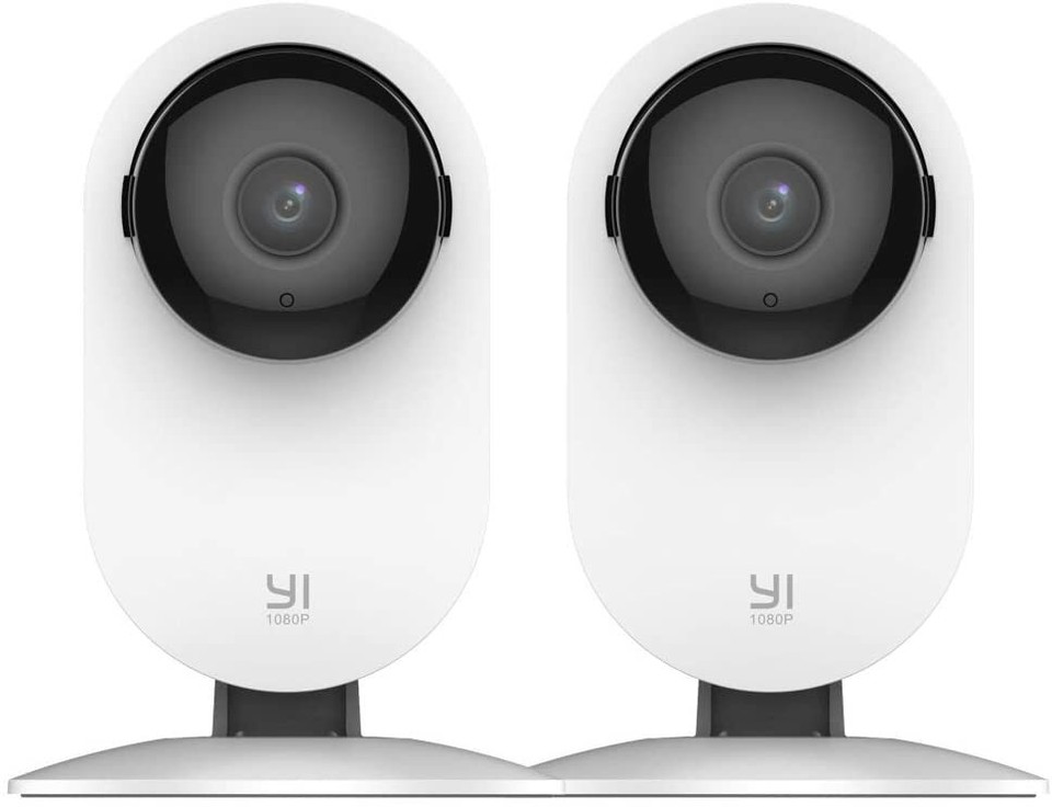 YI 2pc Home Camera 1080p Wireless IP Security Surveillance System Night ...