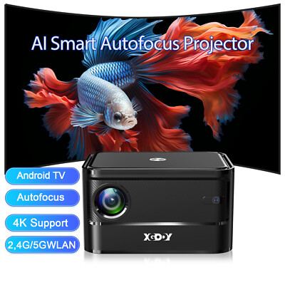 UHD 4K Smart Projector AutoFocus LED WiFi Android Home Theater Cinema ...