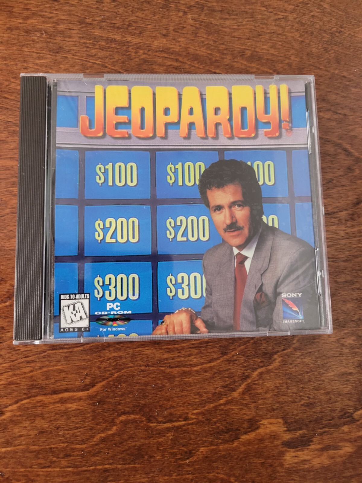 Jeopardy PC Game Computer Sony Windows 1995 CD ROM Vintage Alex Trebek ...