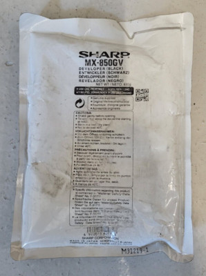 Developer Sharp MX-850GV Schwarz Neu OVP B-Ware Original MX-M850 MX-M950 Rg MwSt | eBay.de