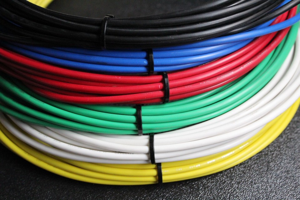 12 GAUGE WIRE PRIMARY COPPER STRANDED LOT PICK COLOR LENGTH FT AWG ...