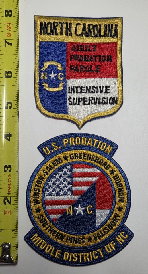 Lot of 2 Probation Parole NC & US Police Patches Middle District North Carolina | eBay
