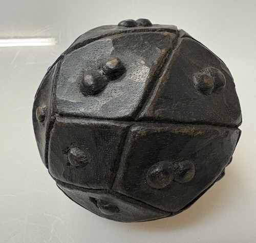 Antique Hand Carved Solid Hard Wood Orb Sphere 3.74” Ball RARE | eBay