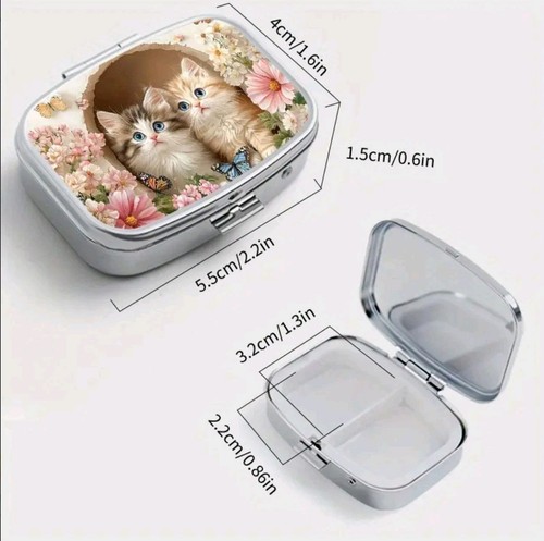 Cat Kitten pill box medicine Trinket FAST Free Ship | eBay