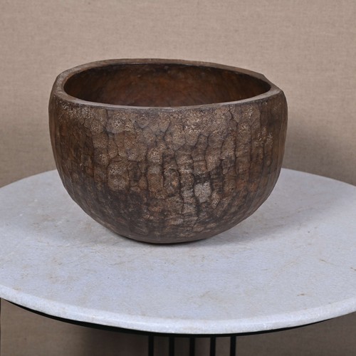 Indian Vintage Hand Carved Primitive Decorative Vessel Wooden Serving ...