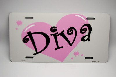 DIVA PRINCESA PRINCESS QUEEN METAL CAR NOVELTY LICENSE PLATE AUTO TAG ...