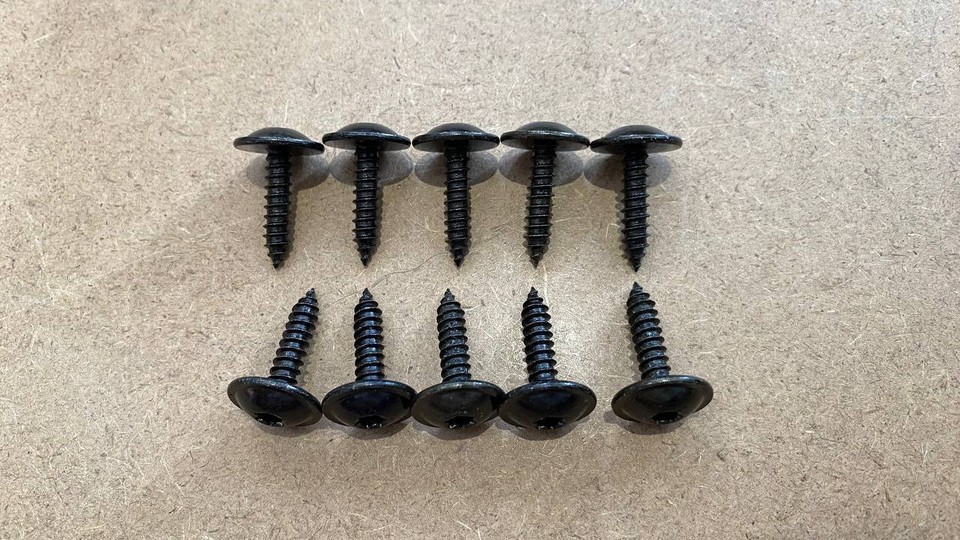 FIT VAUXHALL Black Self-Tapping Screws Flange Pan Head Panel/Body ...
