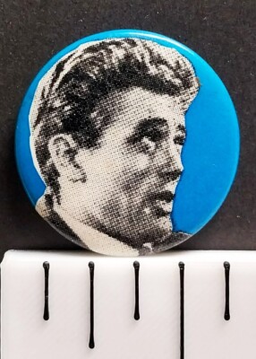 James Dean (1980s?) Blue 1.25" Vintage Hollywood Movie Star Pin-Back ...