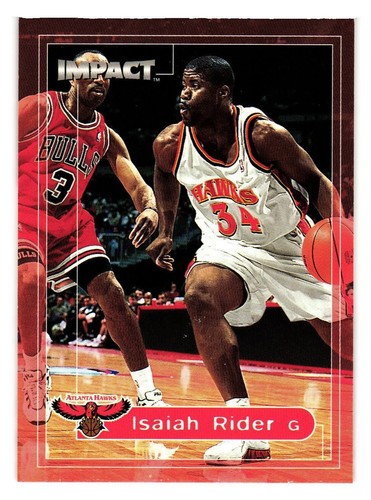 1999-00 SkyBox Impact NBA Atlanta Hawks Isaiah Rider | eBay.de