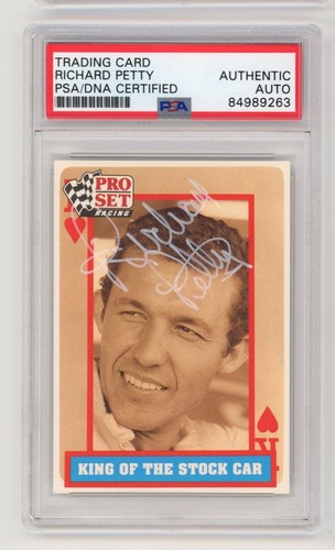 1991 Pro Set Richard Petty NASCAR Card #22 autographed PSA DNA Auto The ...