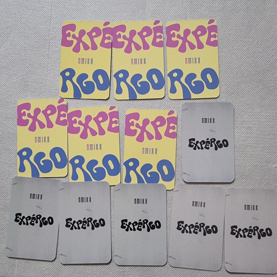 NMIXX OFFICIAL 1ST EXPERGO JYP POP-UP SOUND WAVE LUCKY DRAW PHOTOCARD K ...