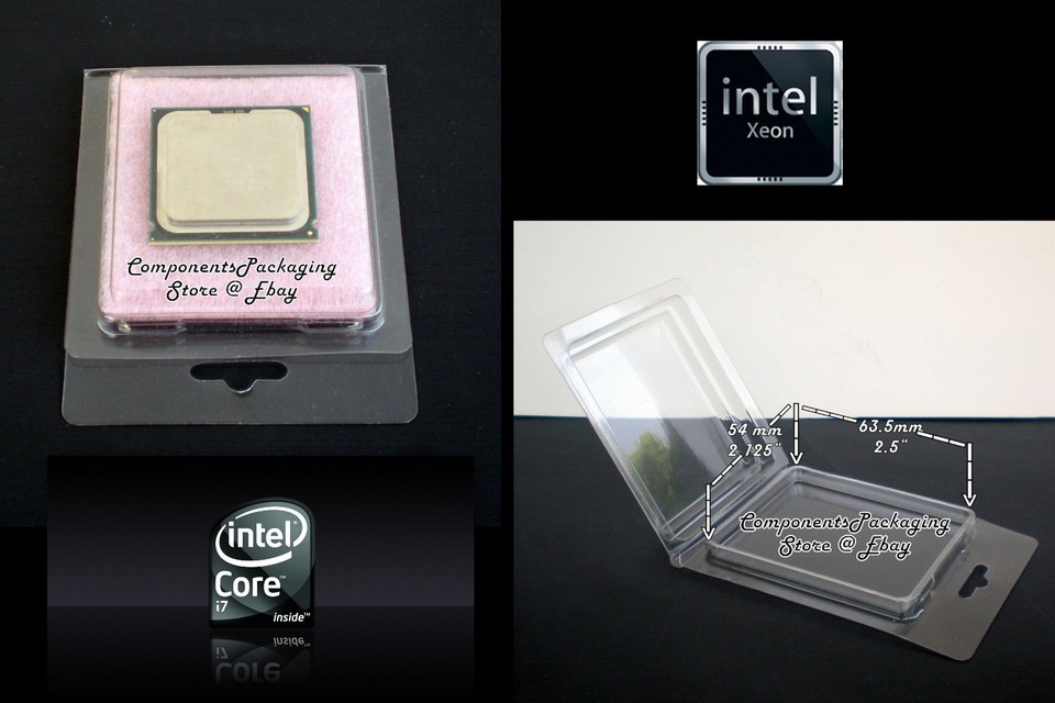 40 - Core i7 CPU Plastic Case-Box fits Socket LGA115X LGA1366 LGA2011 ...