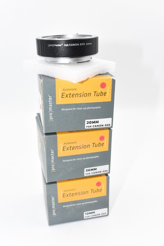 Promaster Macro Extension Tube Set for Canon EOS 12mm 20mm 36mm ...