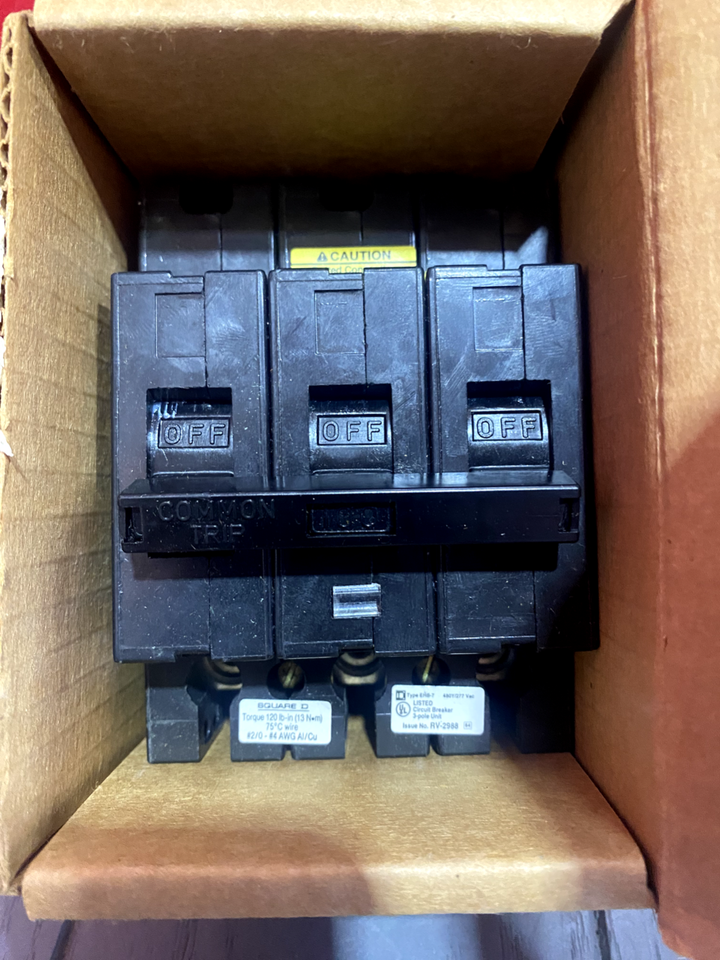 NEW BOX SQD EHB34100 (3P-100A-480V) *SHIPS SAME DAY UPS* | eBay