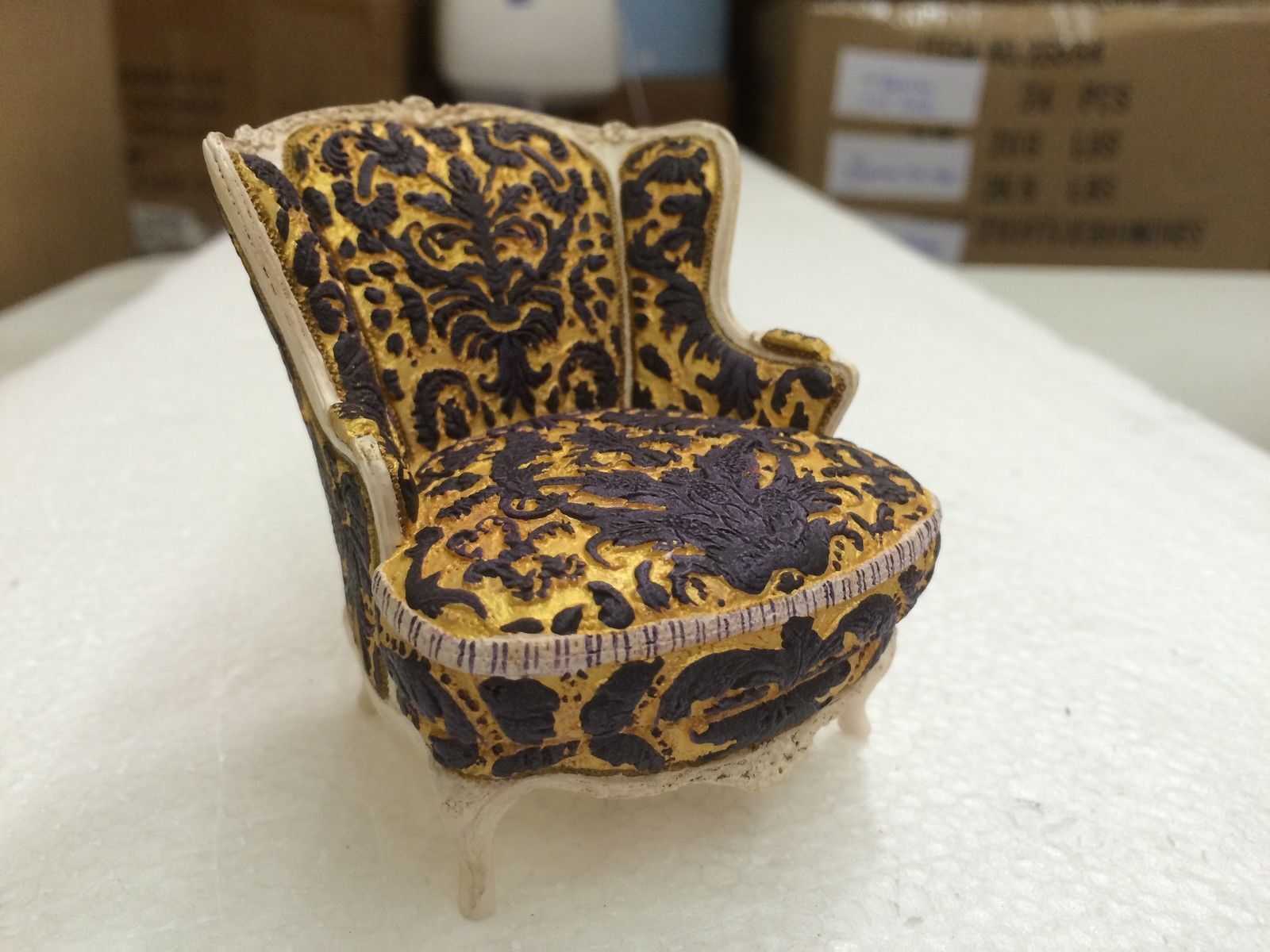 Take a Seat Raine Willitts Dollhouse Furniture Mrs Vanderbilt's Chair ...