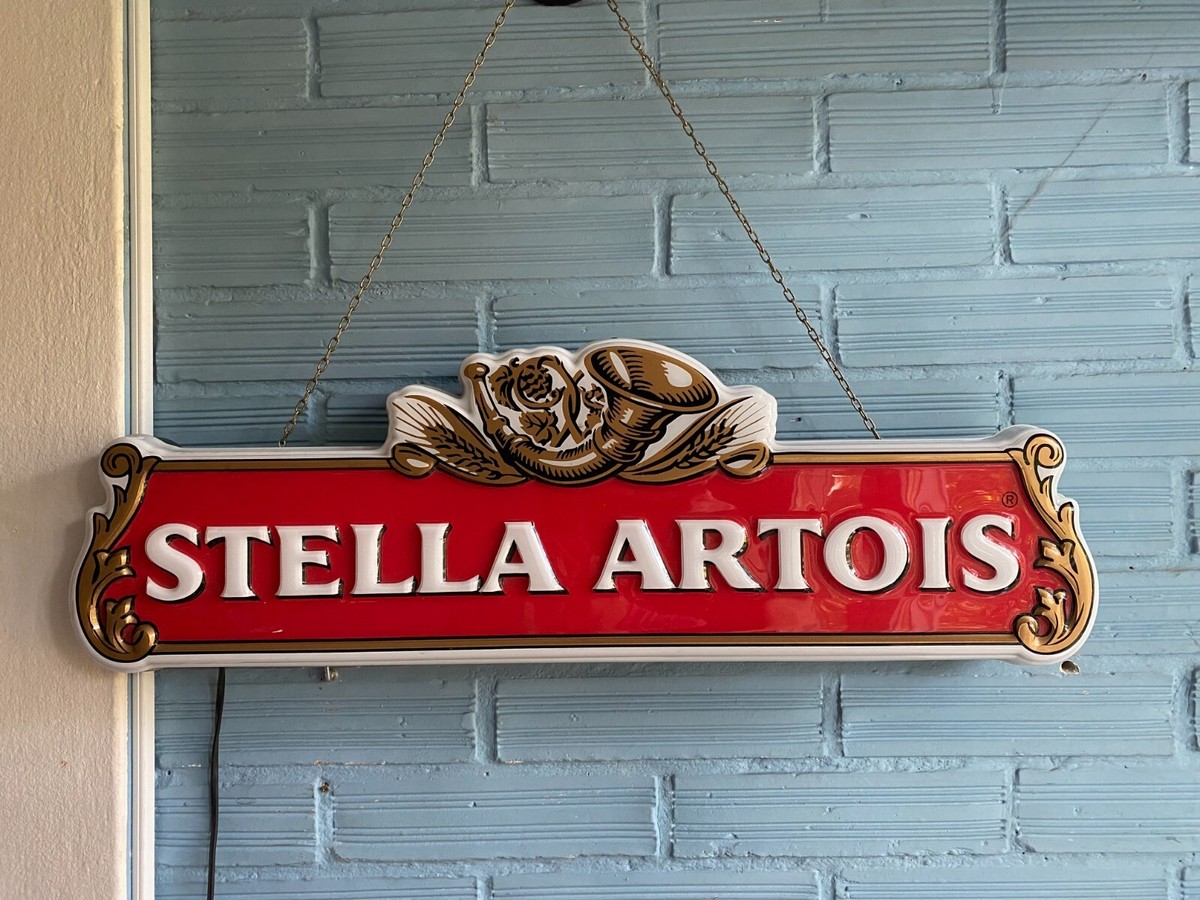 Stella Artois Neon Light Stella Artois Sign Hi Res Stock Photography
