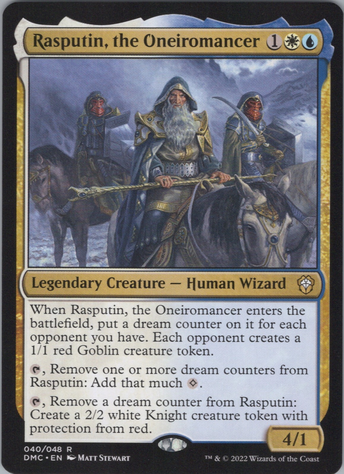 Rasputin, the Oneiromancer NM #40 Commander: Dominaria United MTG | eBay