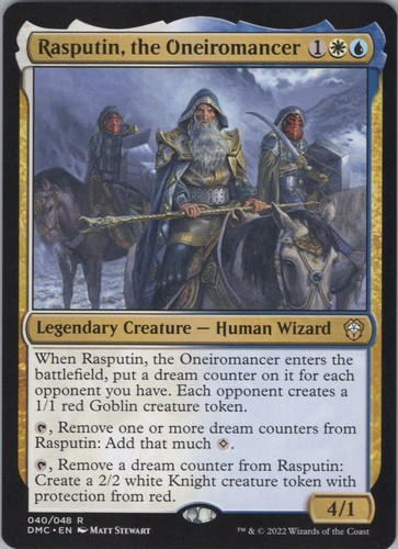 Rasputin, the Oneiromancer NM #40 Commander: Dominaria United MTG | eBay