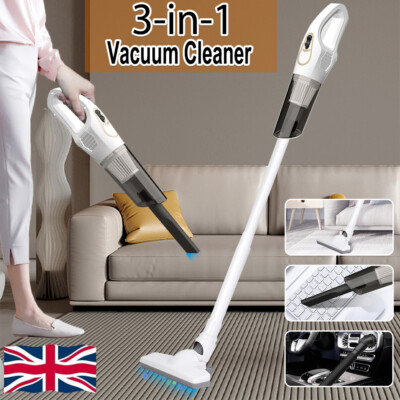 3 IN 1 Cordless Vacuum Cleaner Hoover Upright Lightweight Handheld ...