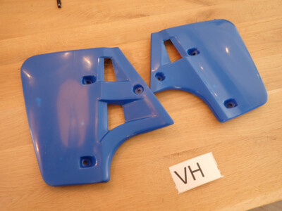 Kawasaki KX250 KX500 1987 NOS UFO Blue Radiator Shroud Set | eBay