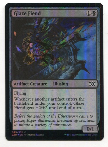 Magic The Gathering MTG Double Masters Foil Card #95 Glaze Fiend | eBay