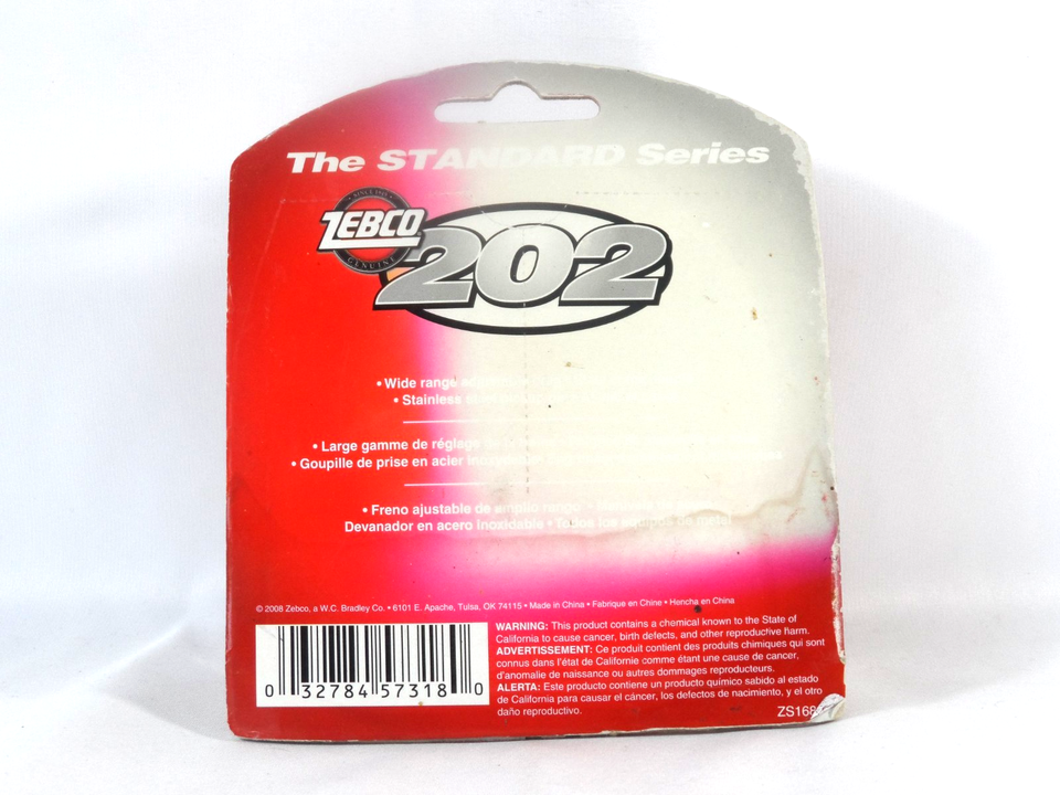Zebco 202 Spincast Reel Wide Range Adjustable Drag Pre-spooled 10lb ...