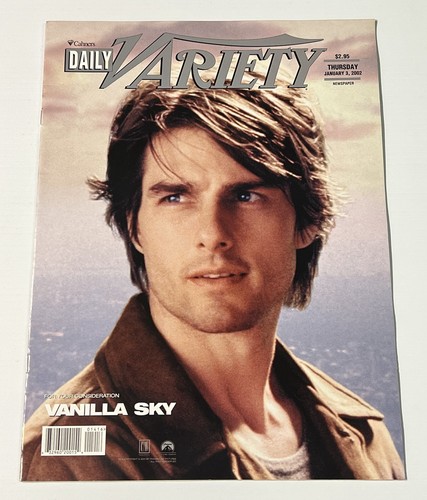Daily Variety TOM CRUISE VANILLA SKY Movie Promo Cover Wrap JAn 2002 ...
