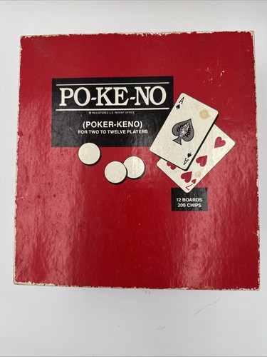 LN Vintage Pokeno Po-Ke-No Playing Poker Keno Card Game USA . Boards ...